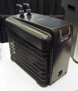 Teco Tank TK150 Nano chiller has a body made of its heat exchanger ...