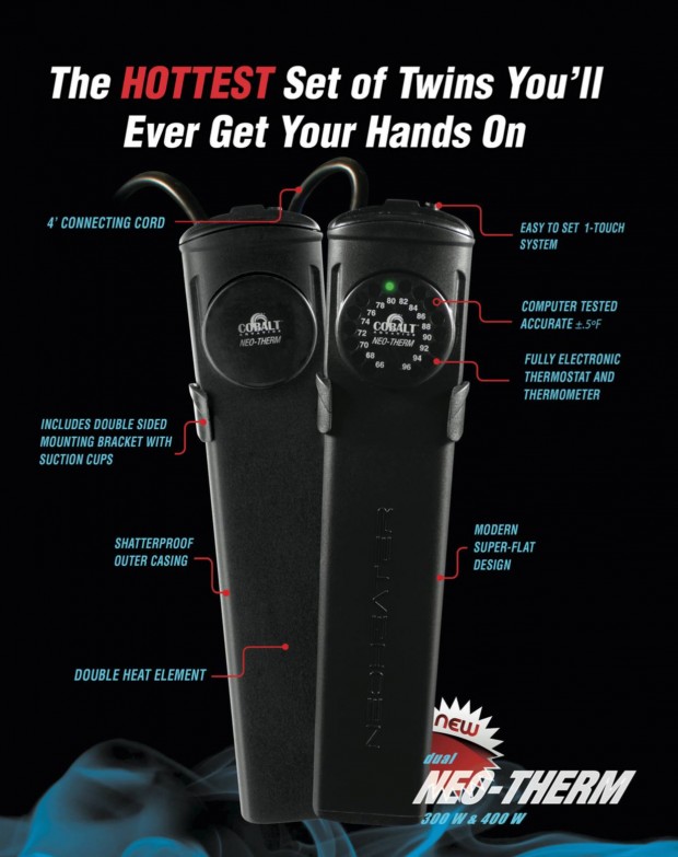 Cobalt NeoTherm heaters now available in 300w & 400w sizes | Reef ...