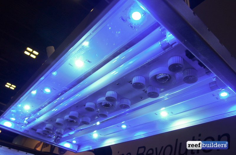 Qian Hu’s RevoReef LED + T5 lighting system really has a lot of ...