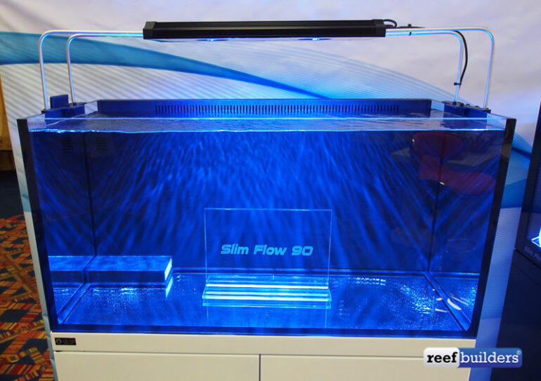 Lux Slim Flow aquarium shown off by Reef Octopus | Reef Builders | The ...