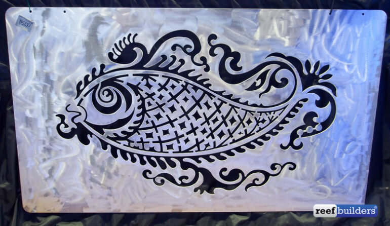 Water-cut fish art from Elite Waterjet | Reef Builders | The Reef and ...