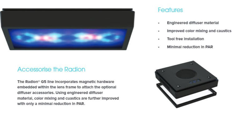 Radion Gen 5 Diffuser Now Available, Built in Magnets | Reef Builders ...