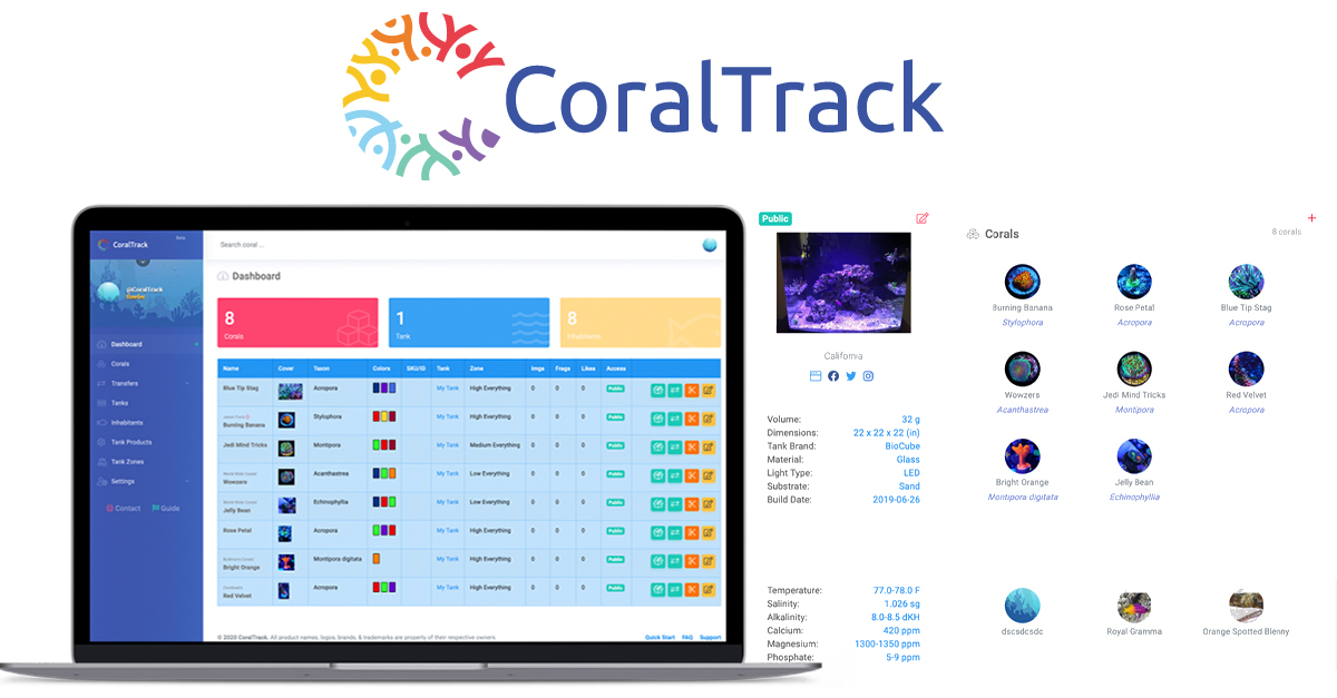 CoralTrack Launches Coral Info Management System | Reef Builders | The ...