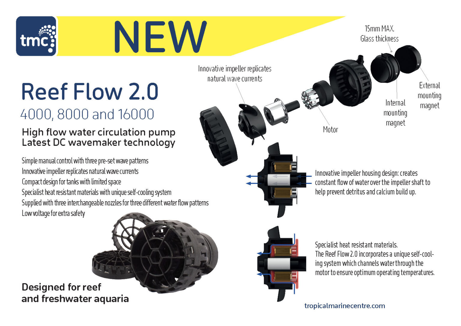 Reef Flow 2.0 is Tropical Marine Centre’s compact new wavemaker | Reef ...