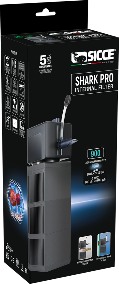 Sicce Shark Pro is a New Boxy Take on Internal Filtration | Reef ...