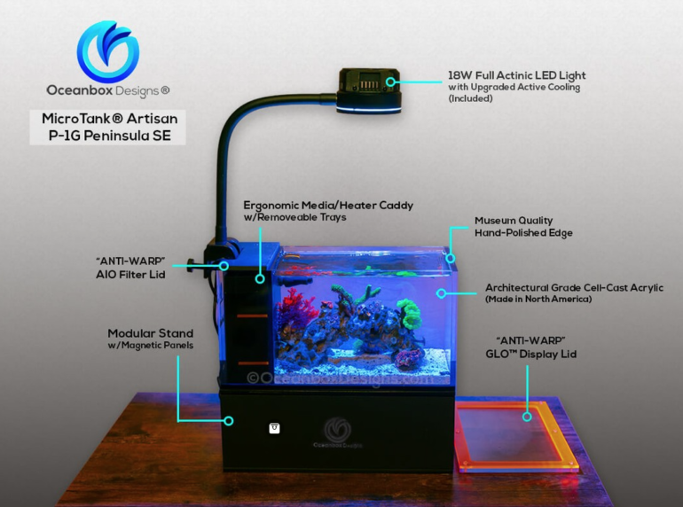 MicroTank Artisan P1-G is Oceanbox Design’s tiny 1-gallon wonder | Reef Builders | The Reef and ...