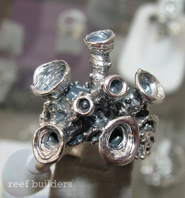 Reef Jewelry of sterling silver and pearl are like miniature sculptures ...