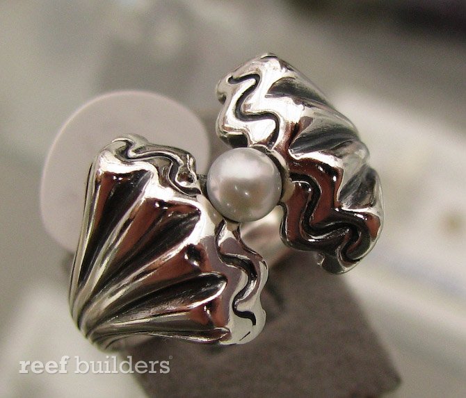 Reef Jewelry of sterling silver and pearl are like miniature sculptures ...