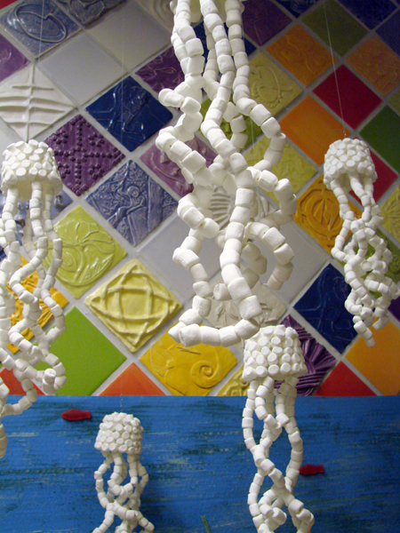 Art students create fascinating seascape sculptures using unique ...